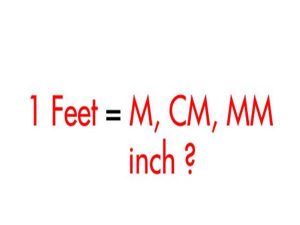 1 Feet bằng bao nhiêu mét? Cách đổi Feet sang mm, cm, m